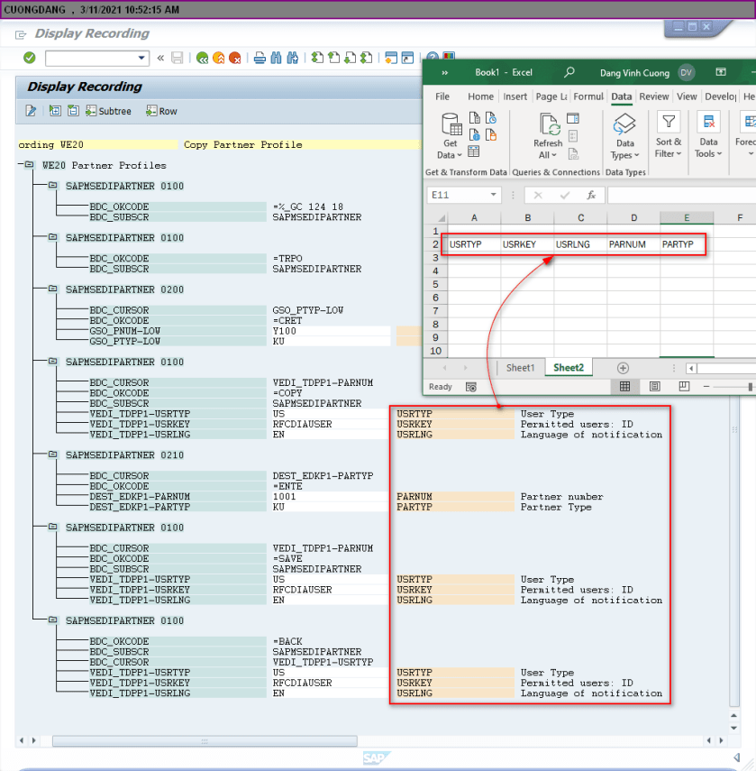 LSMW: BATCH INPUT RECORDING (PARTNER PROFILES EXAMPLE step by step) – SAP Zero to Hero