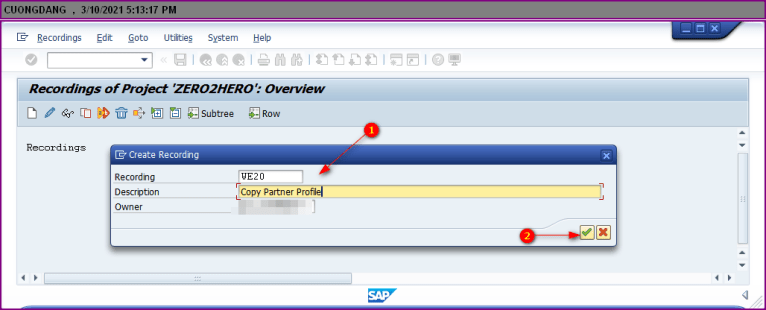 LSMW: BATCH INPUT RECORDING (PARTNER PROFILES EXAMPLE step by step ...
