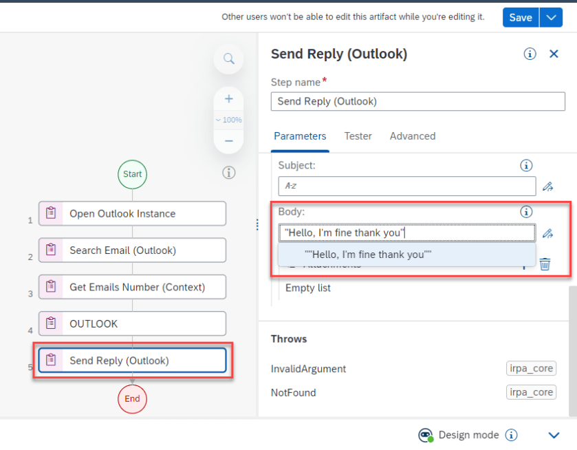 [SAP PROCESS AUTOMATION] – WORKING WITH OUTLOOK SDK – SAP Zero to Hero